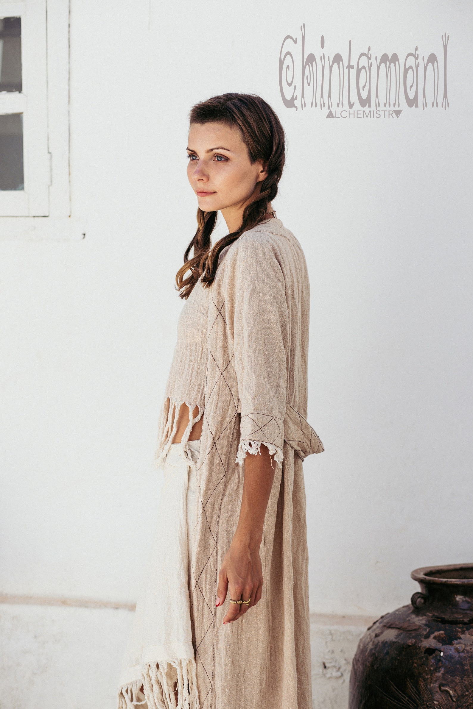 Organic Cardigan Robe Boho Dress Earthy Organic Clothing - Etsy