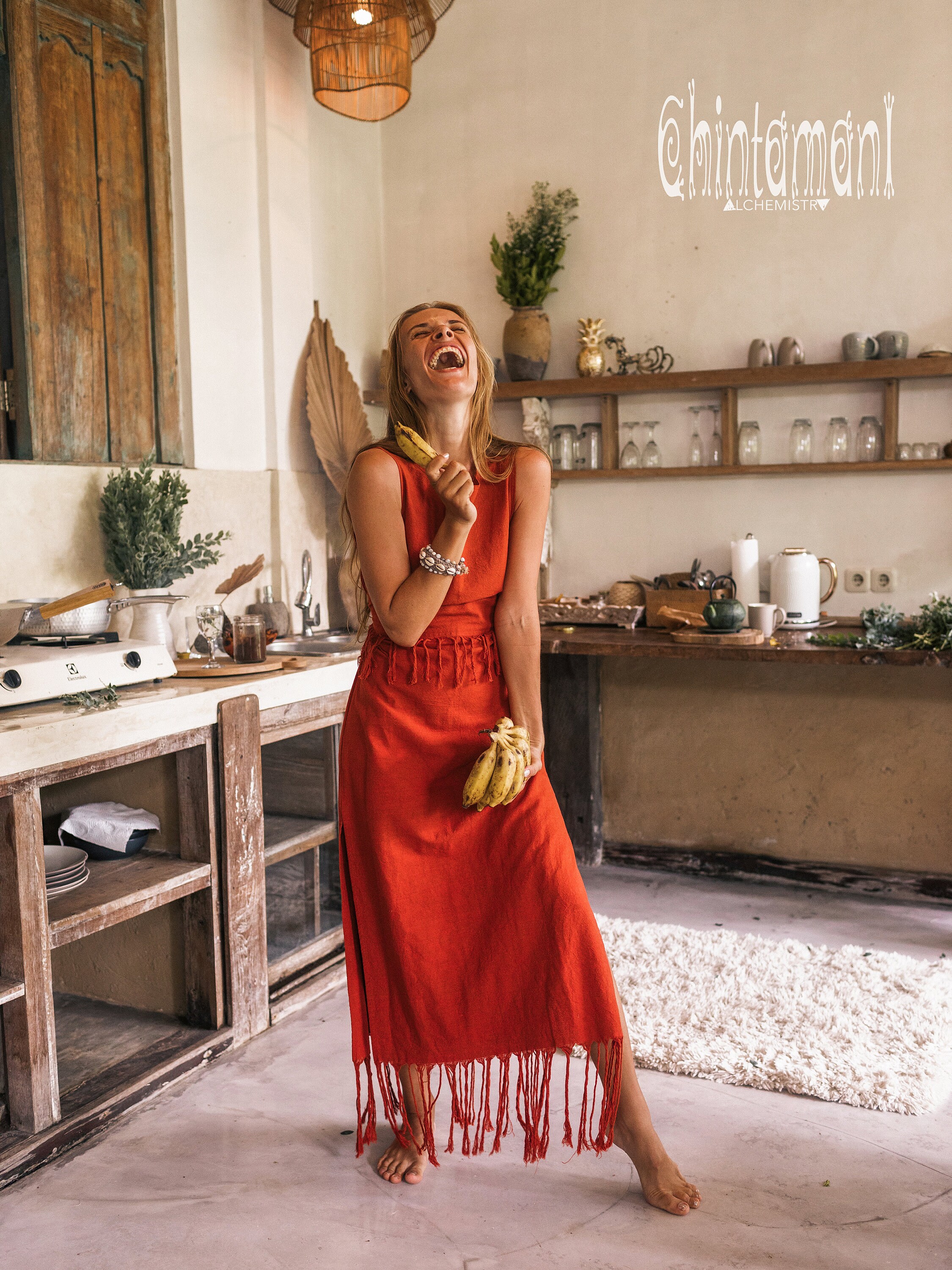 Long Boho Dress Women Goddess Dress Raw Cotton Bohemian | Etsy