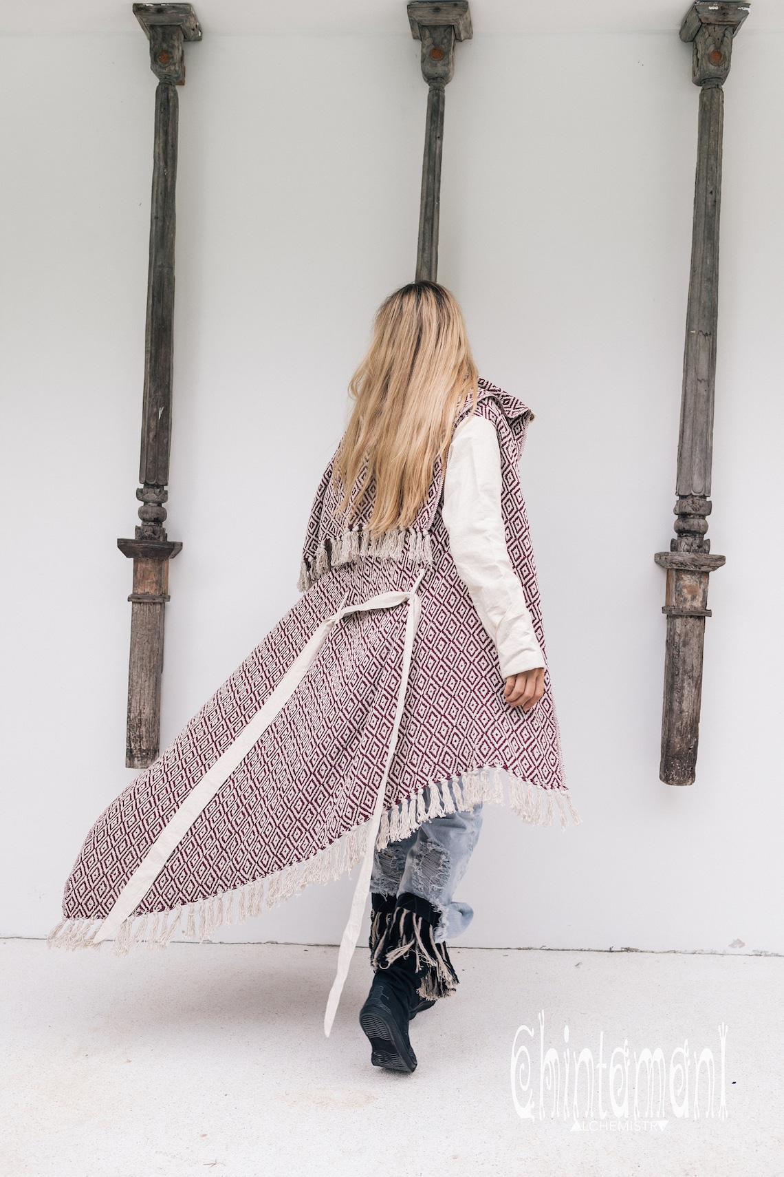 Blanket Coat Women Oversized Boho Cardigan Duster Fringe - Etsy