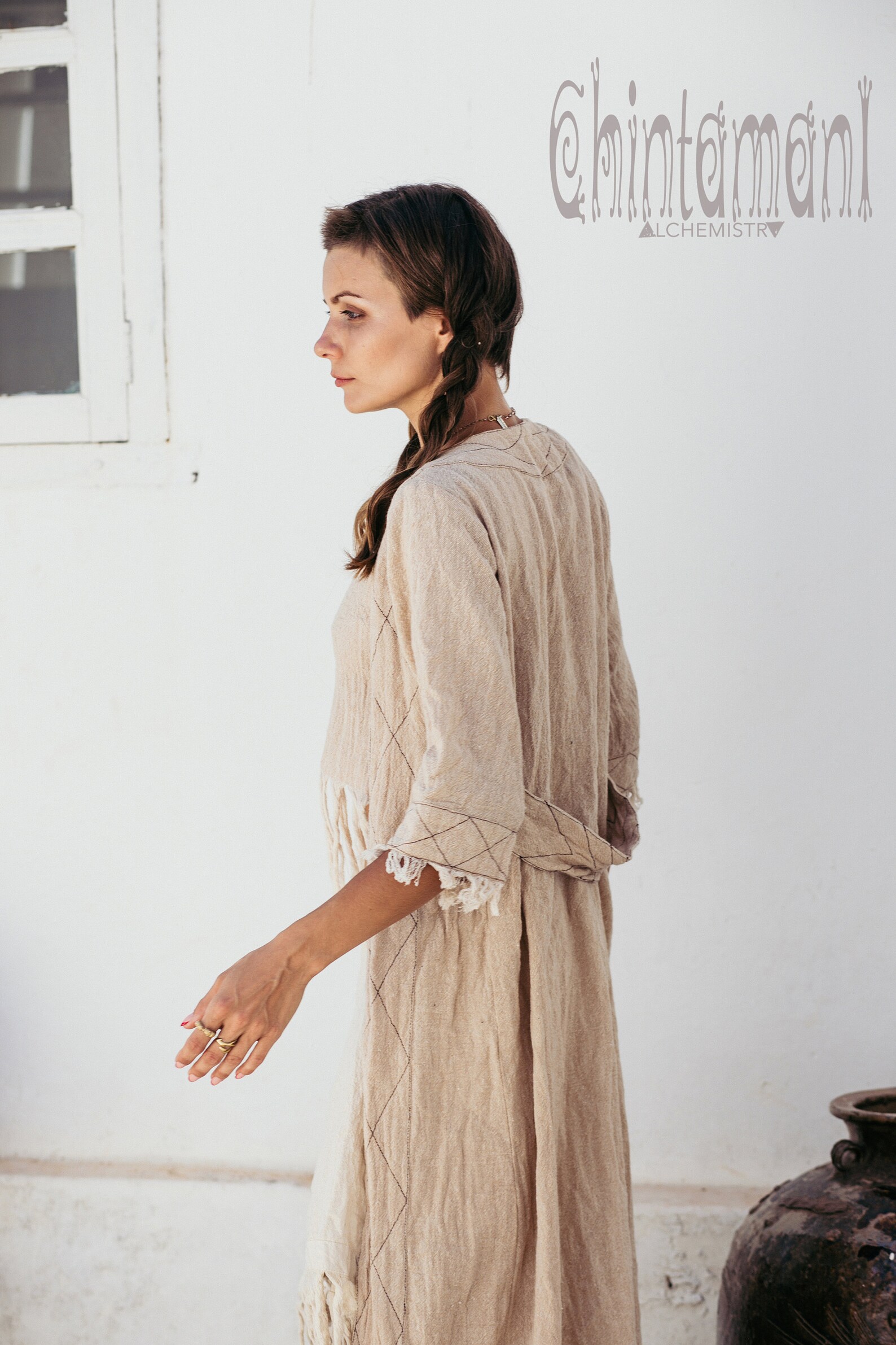 Organic Cardigan Robe Boho Dress Earthy Organic Clothing - Etsy