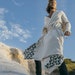 Mens Cloak Mantle Huge Wrap Coat Raw Cotton White Kimono Cardigan Nomad ...