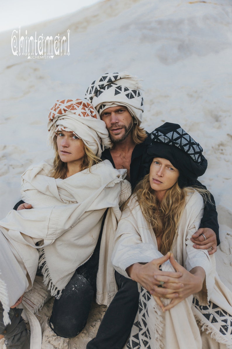 Organic Bohemian Shawl Boho Scarf Raw Cotton Beach Wrap - Etsy