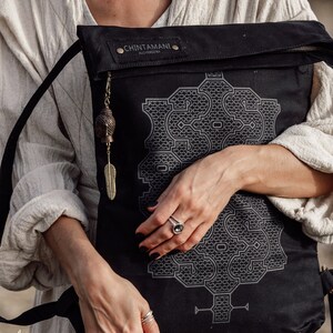 Small Boho Backpack Flat Canvas Backpack Rolltop Laptop - Etsy