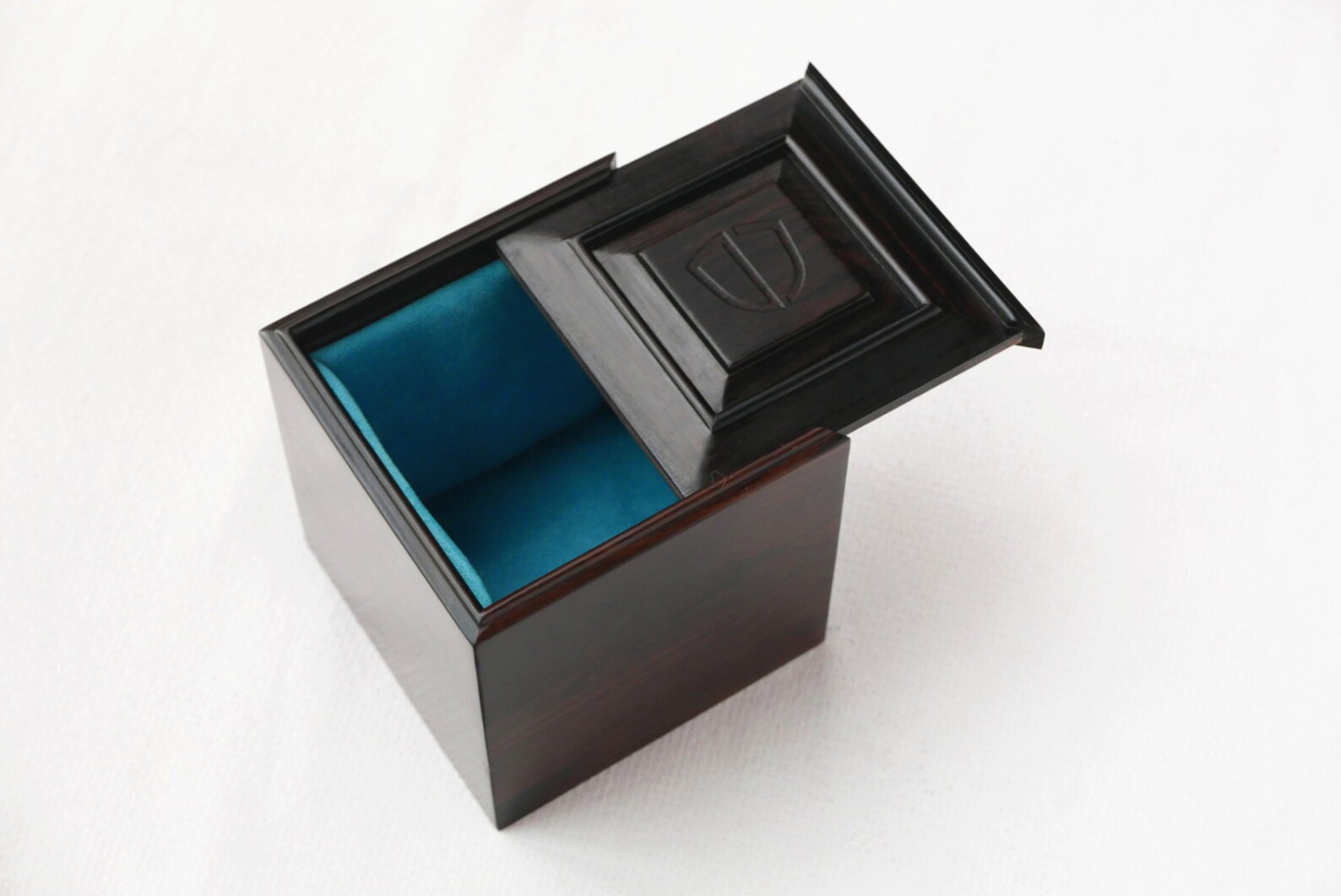 Custom 3.5 Genuine Black Ebony Wood Cube Watch Box With - Etsy