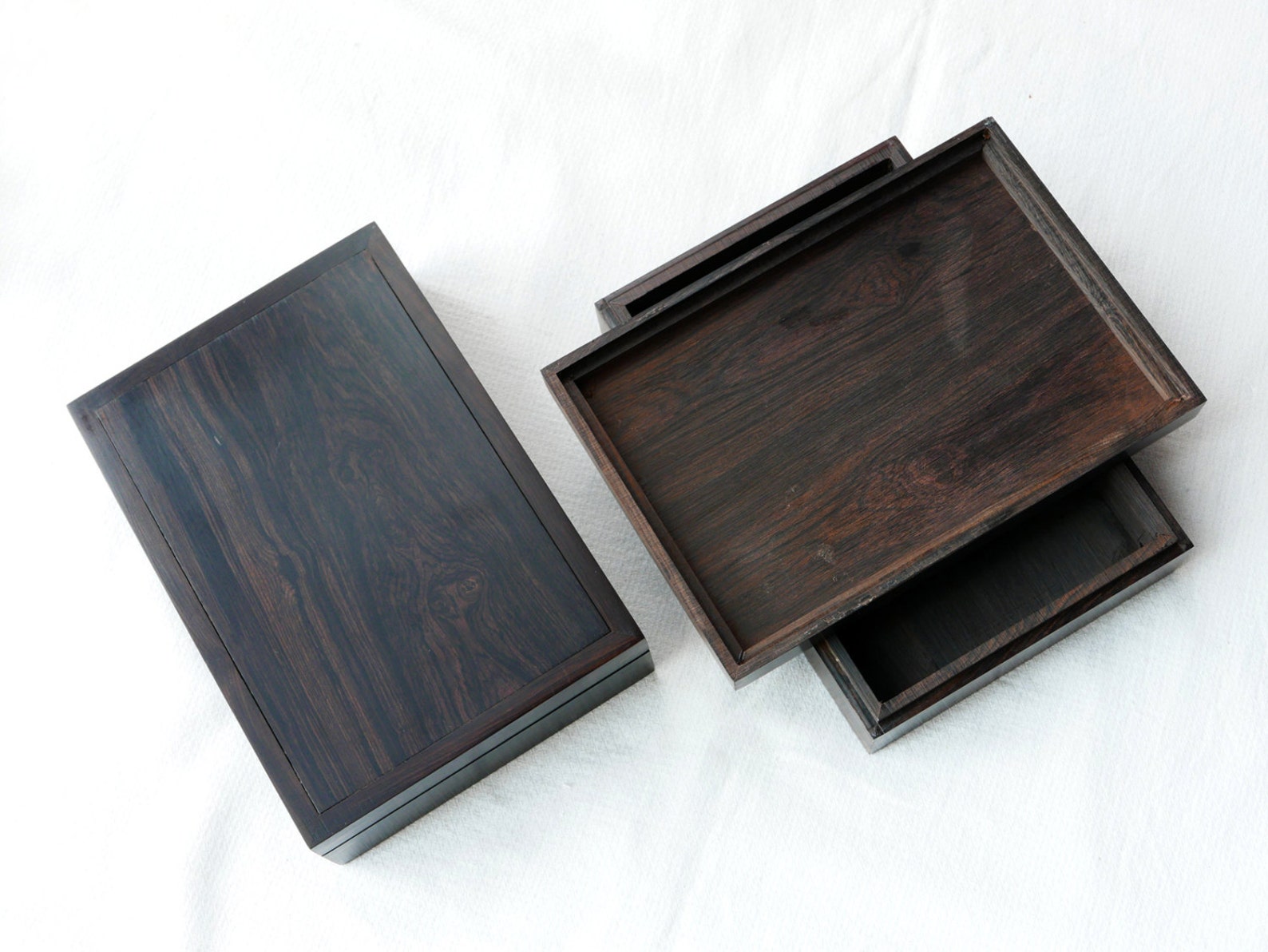 Custom 6 Ebony Wood Simple Style Box Watch Box Jewelry - Etsy