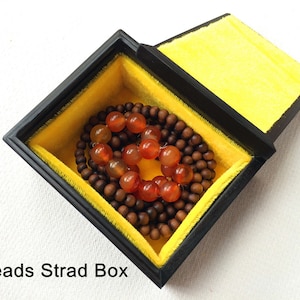 3.5" Black Ebony Storage Box With Sliding Lid and Personalized Laser ...