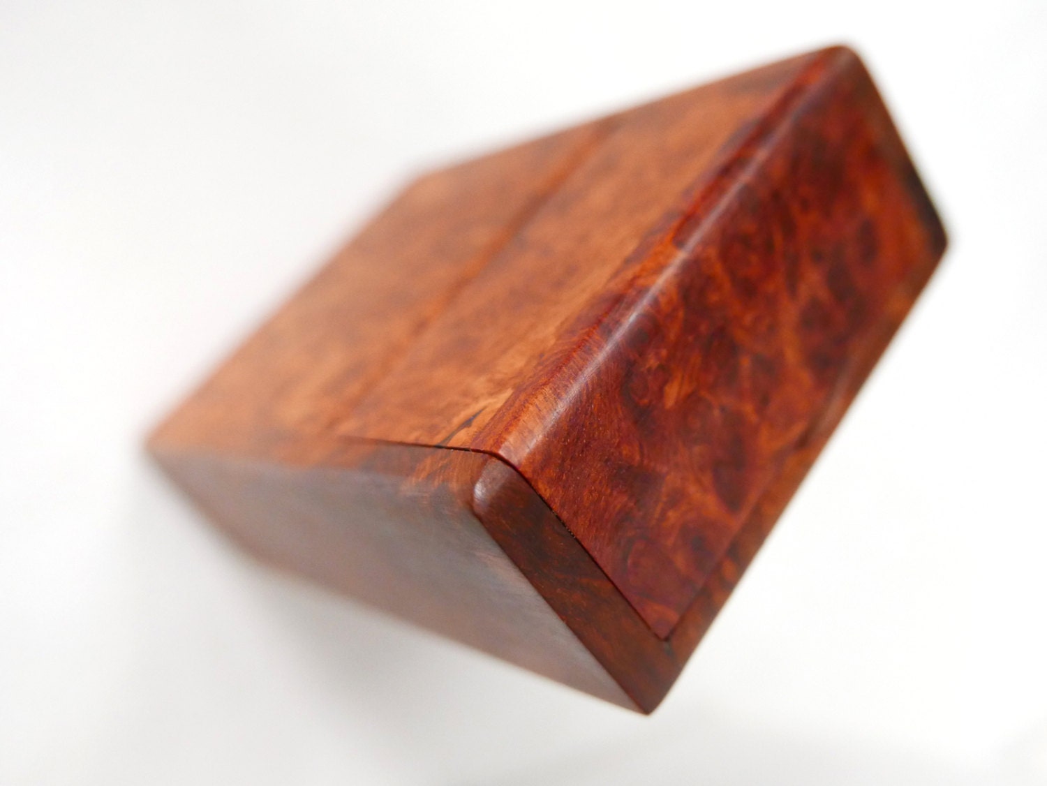 Limited Premium Full Rosewood Burl Cigarette Box, Handcrafted Wooden ...