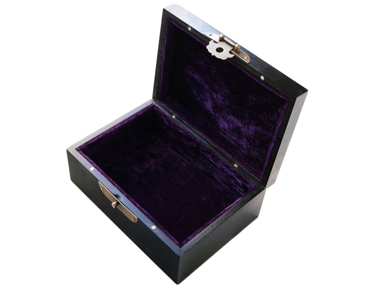 8 Custom Premium Genuine Ebony Wood Keepsakes Box with | Etsy