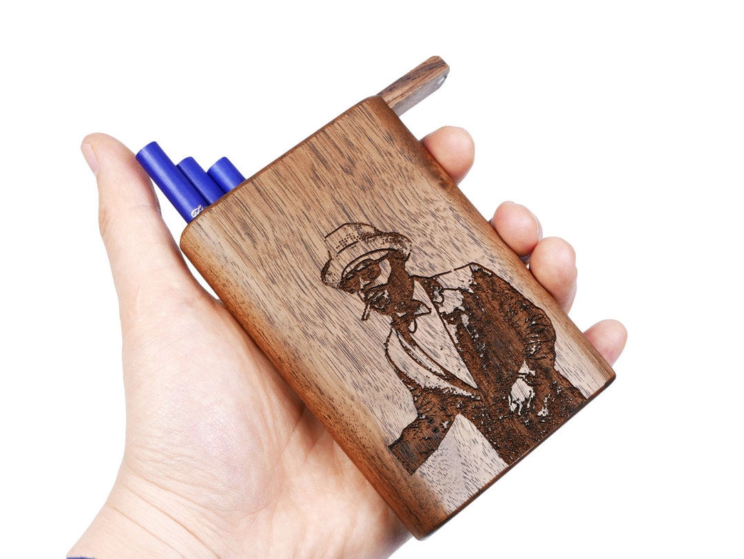 Custom Walnut Cigarette Box, 100S Cigarettes, CNC Hollowed Body With ...