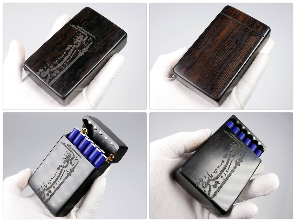 Custom Ebony Wood Case for 10x King Size Cigarettes With - Etsy