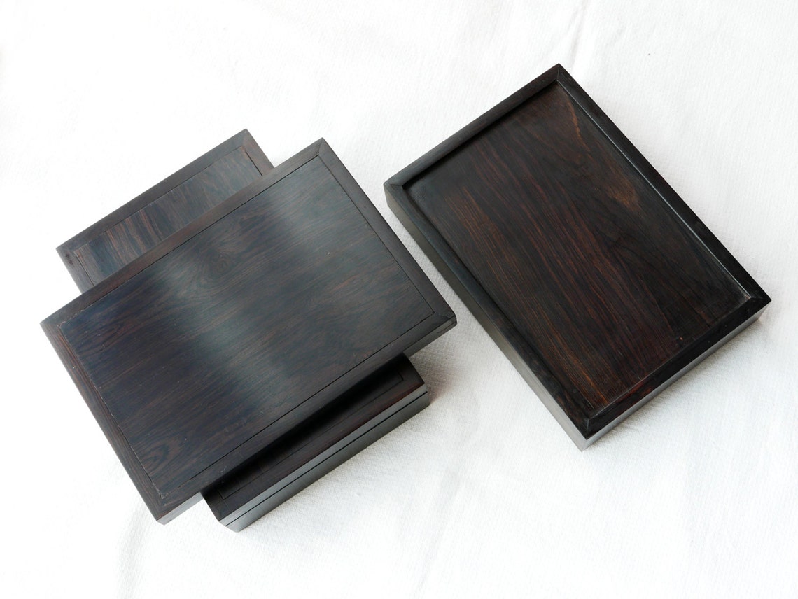 Custom 6 Ebony Wood Simple Style Box Watch Box Jewelry - Etsy