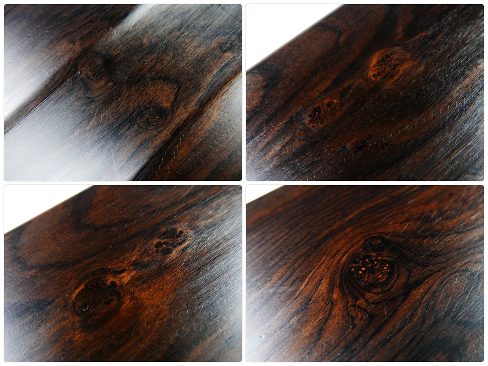 Custom 8" Ebony Wood Cigar Ashtray Case With Sliding Lid and Ash Stump ...