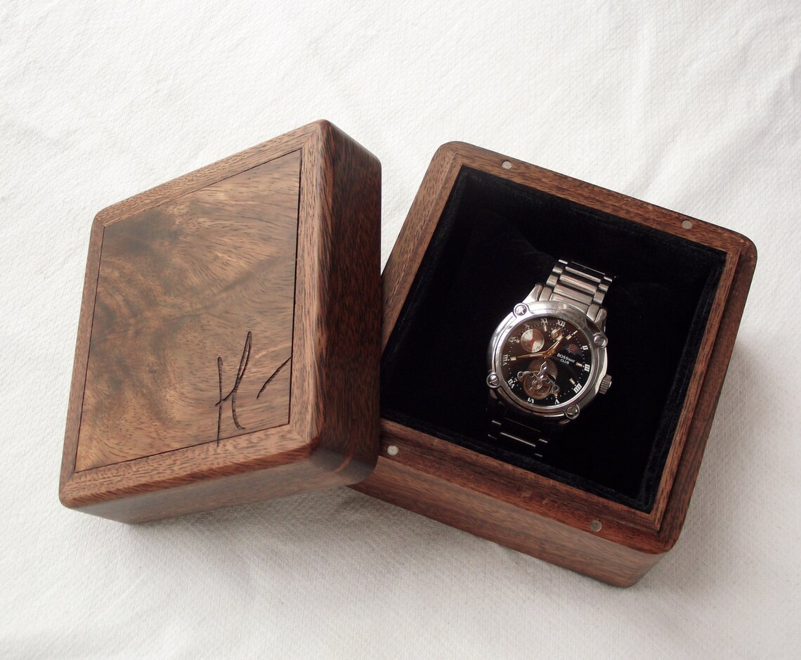 5 Premium Custom Walnut Wood Box Storage Box Jewelry | Etsy