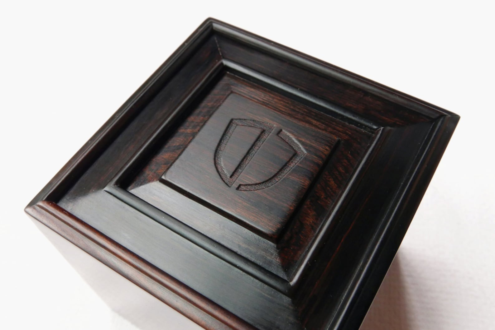 Custom 3.5 Genuine Black Ebony Wood Cube Watch Box With - Etsy