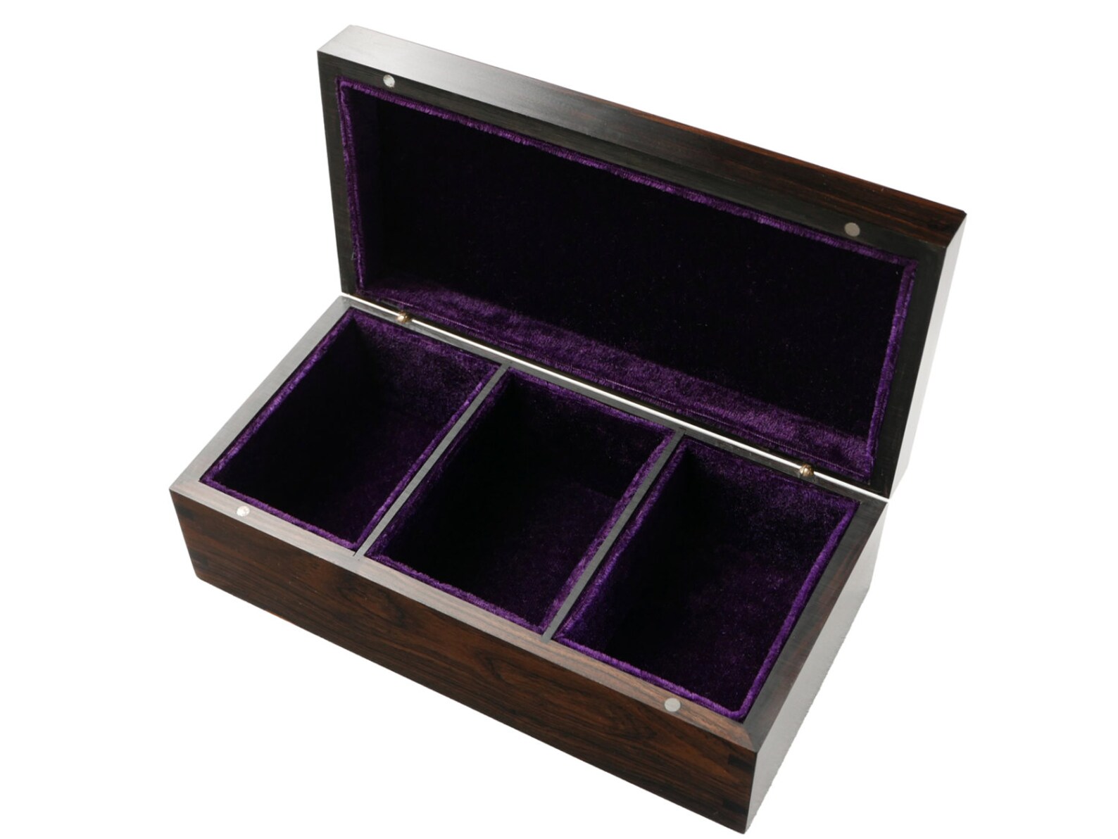Custom 9 Black Ebony Cufflinks Box With 3 Compartments - Etsy