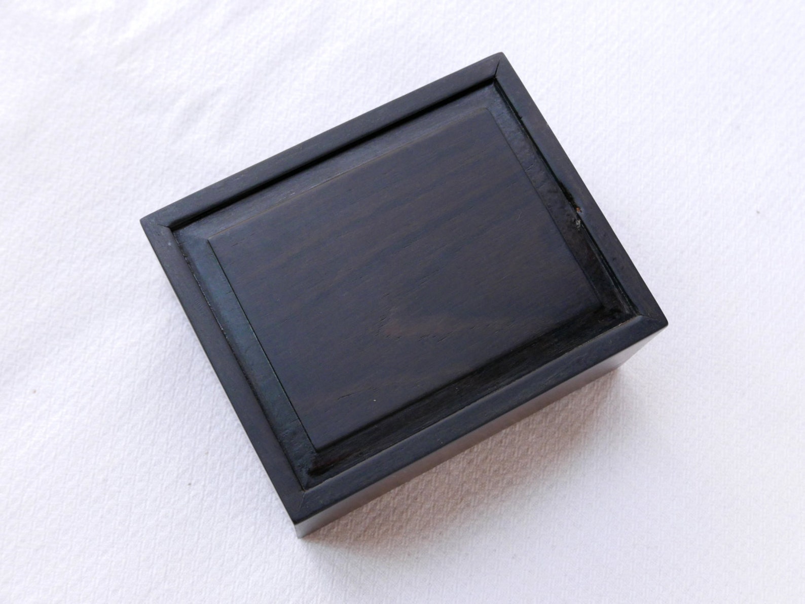 Personalized Black Ebony Jewelry Box, Laser Engraved Wooden Keepsake ...
