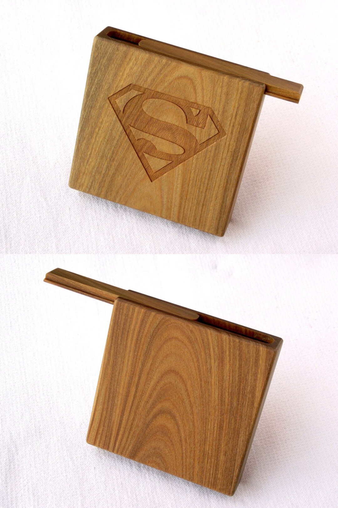 Custom Bulnesia Wood Case for Golf Tee, Uni-body CNC Process, Sliding ...