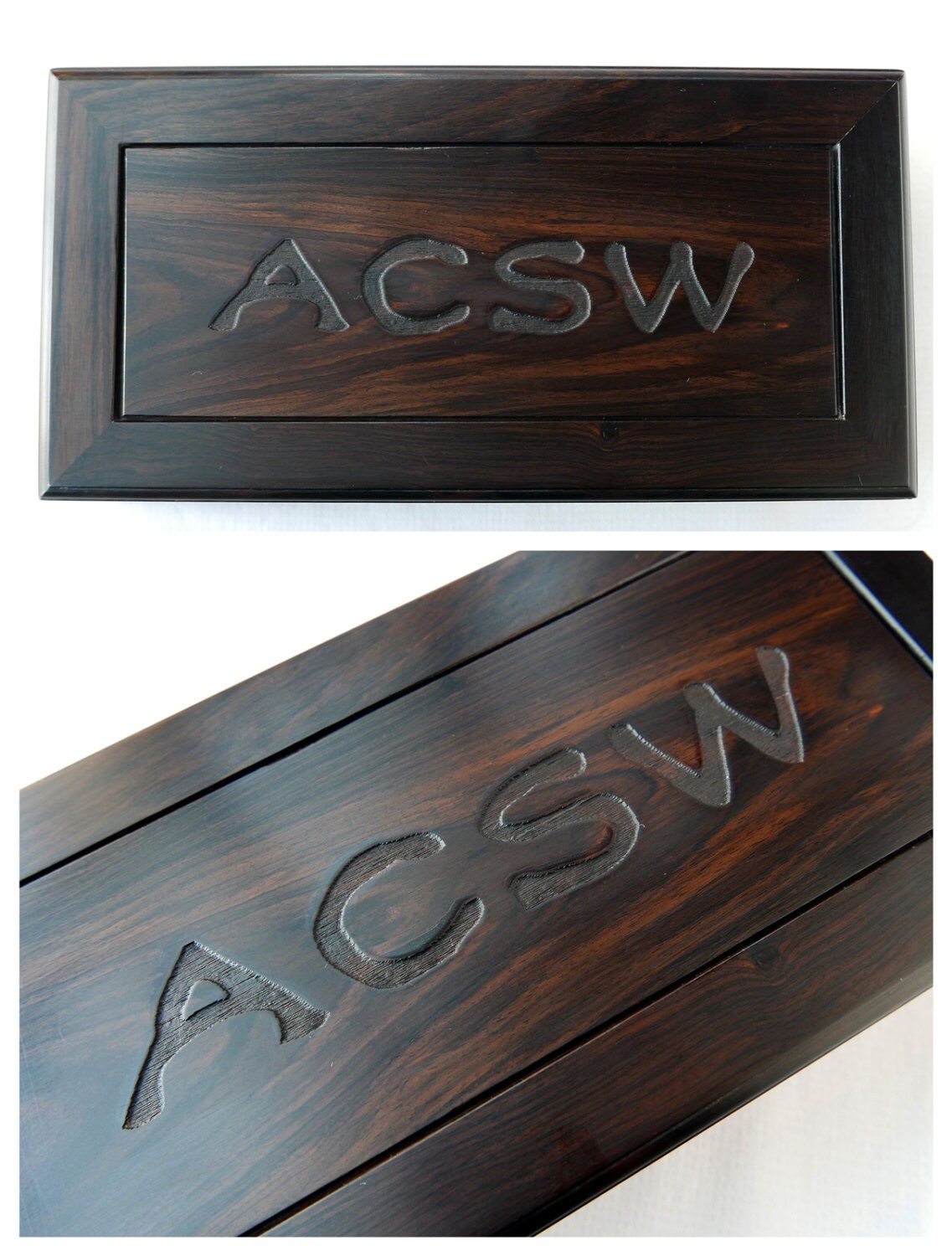 Custom Engraved Black Ebony Cufflinks Box, Handmade Jewelry Box - Etsy
