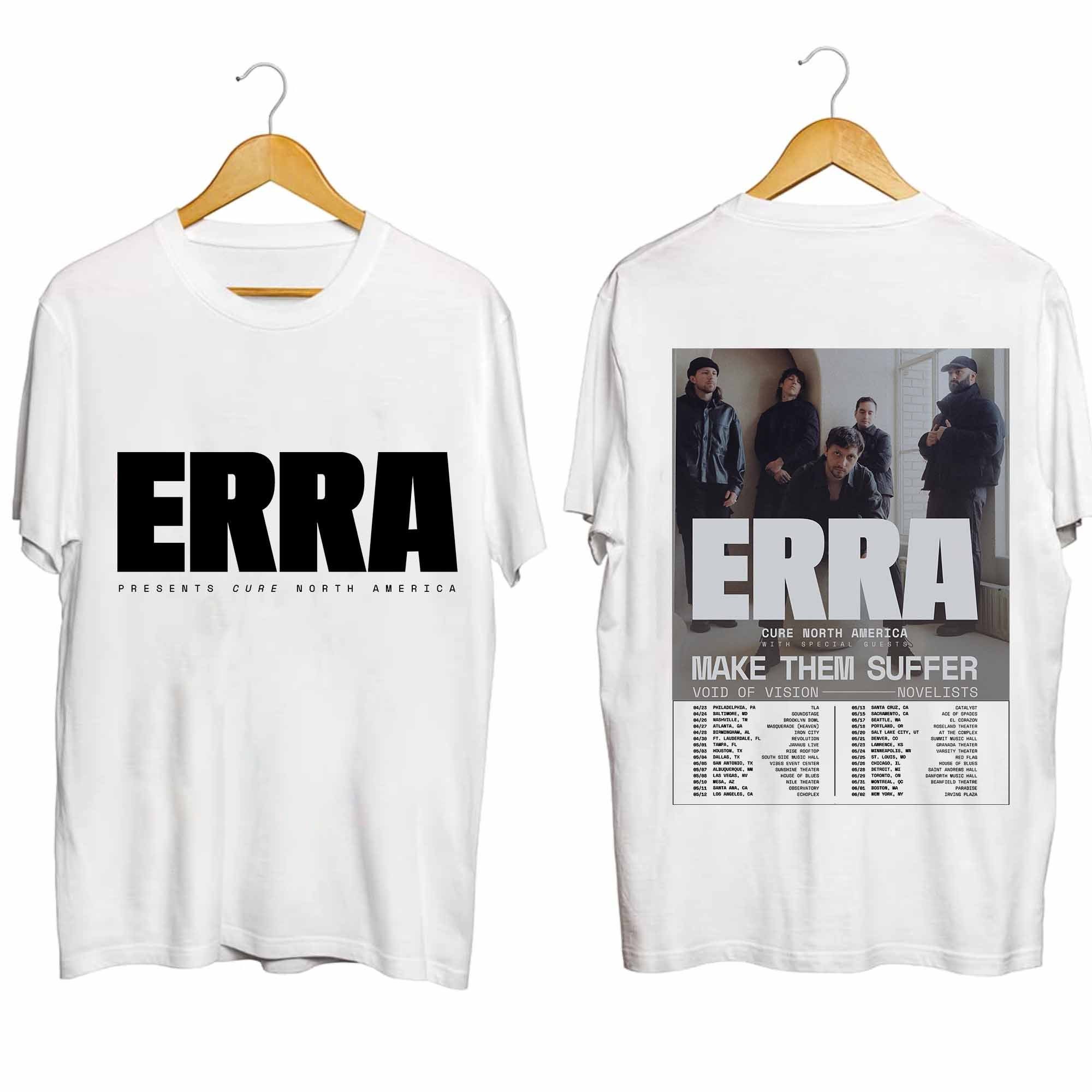 Erra Cure 2024 North American Tour Shirt sold by Ignorance Nationalized ...
