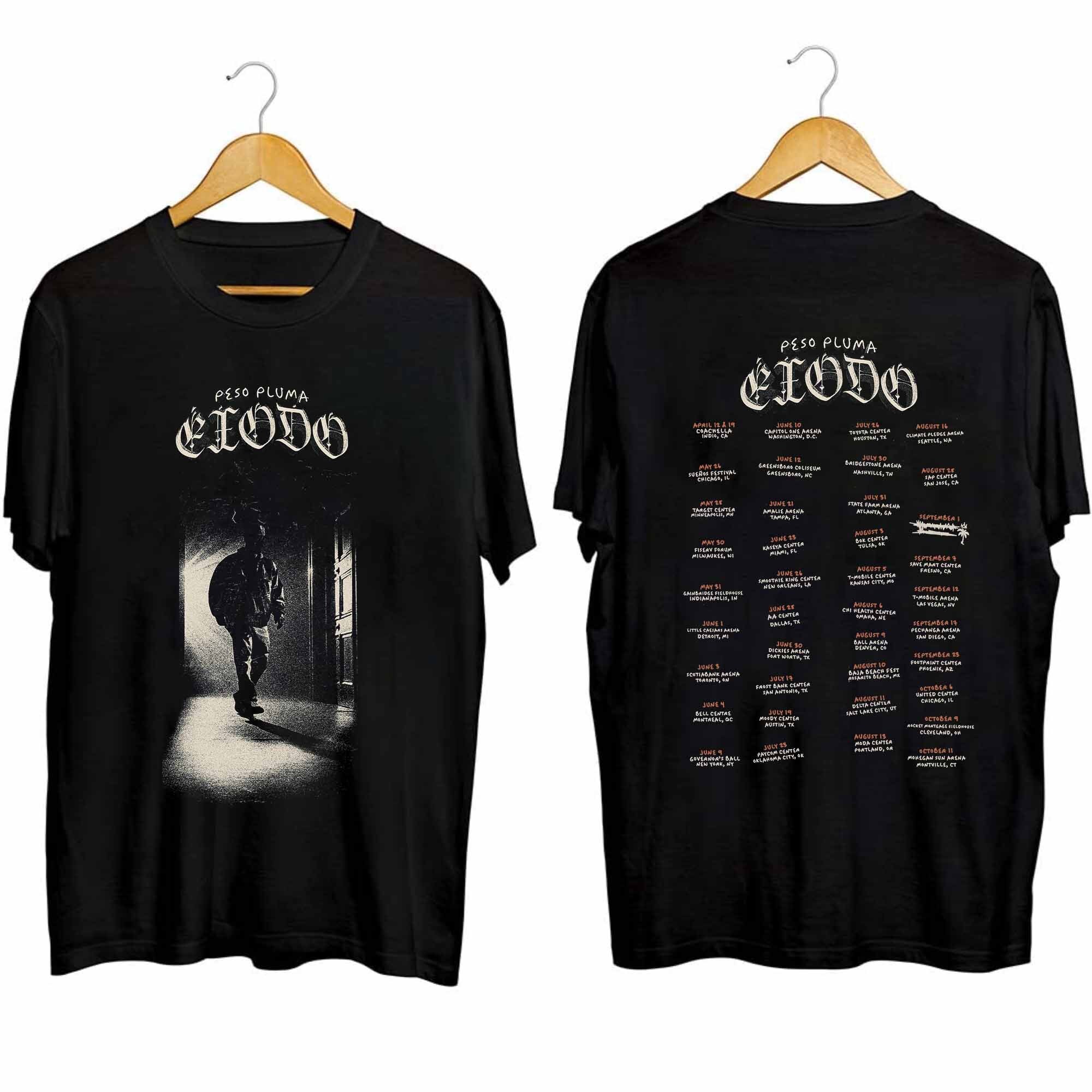 Peso Pluma Exodo Tour 2024 Shirt, Peso Pluma Fan Shirt sold by Ashil ...