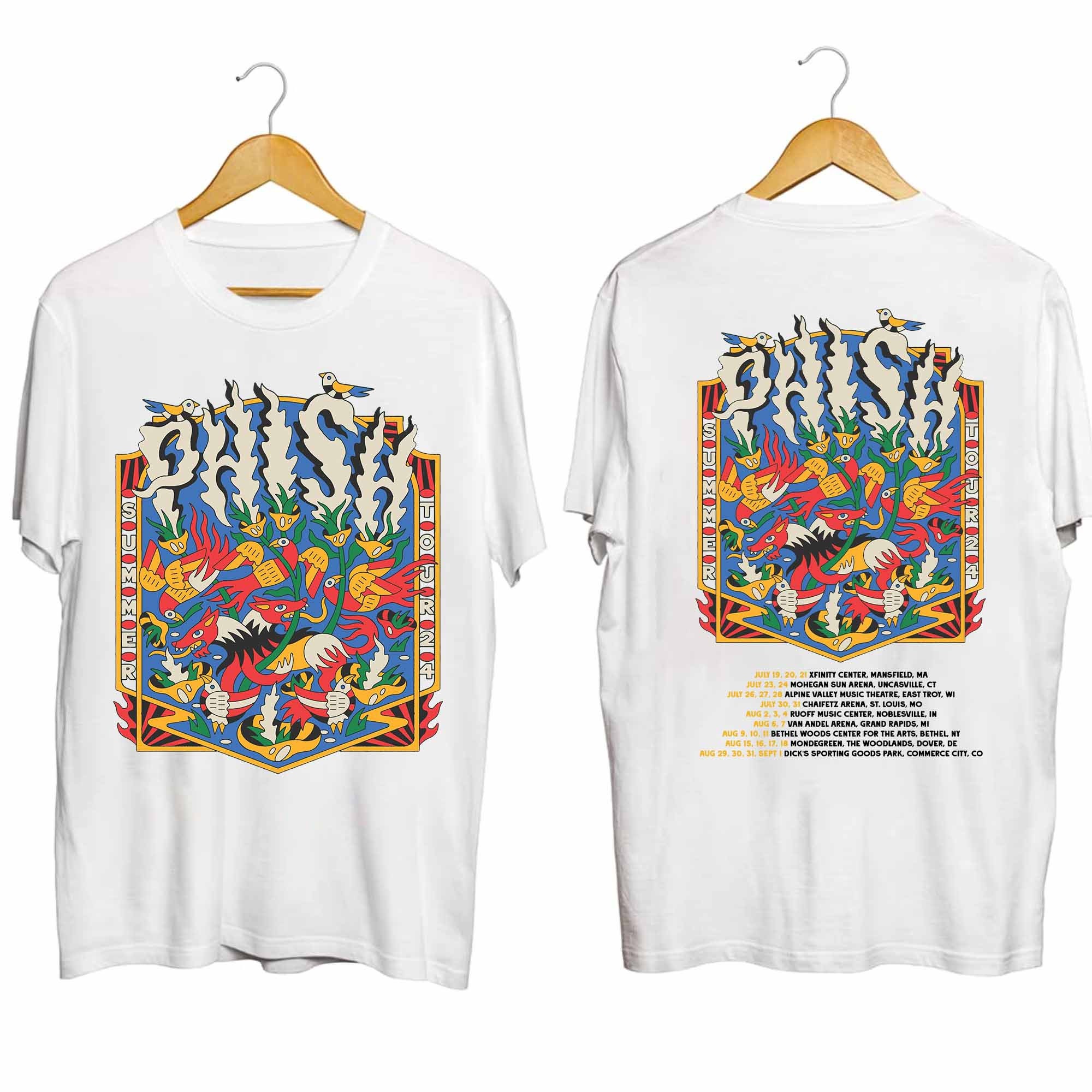 Phish Summer 2024 Tour Shirt, Phish Band Fan Shirt, Phish 2024 Concert ...