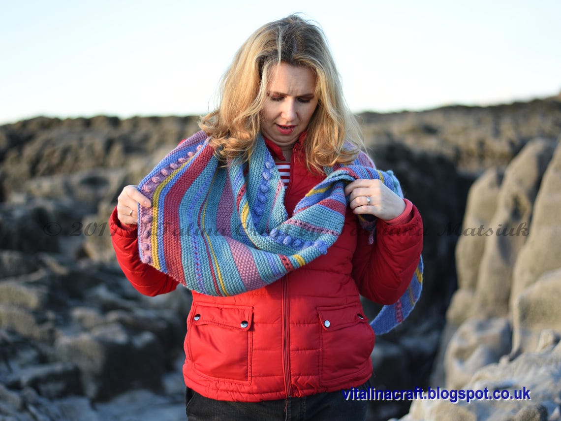 Knitting Pattern - Colour Fantasy Shawl - Etsy