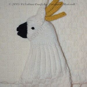 Knitting Pattern - White Cockatoo Scarf (one Size) - Etsy