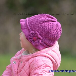 Knitting Pattern - Droplet Flower Hat (baby and Child Sizes) - Etsy