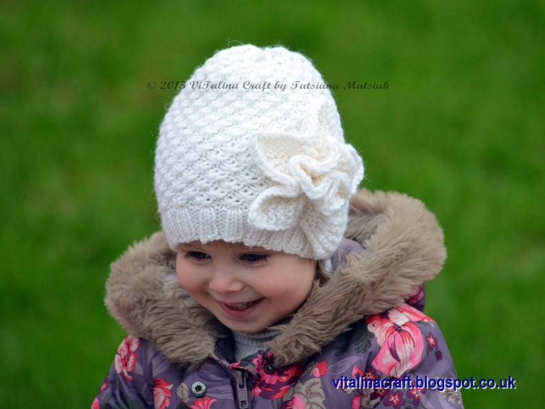 Knitting Pattern - Frozen Flower Hat (all Sizes) - Etsy UK