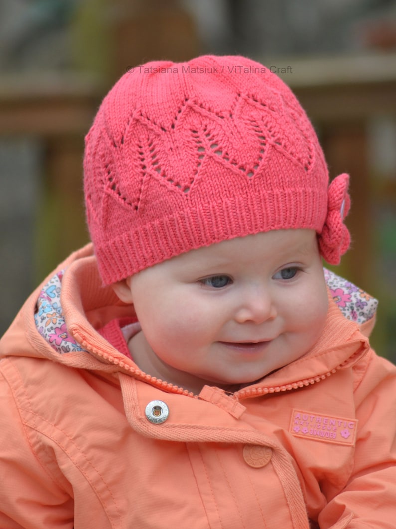 Knitting Pattern - Coralline Flower Hat (baby, Child and Adult Sizes ...