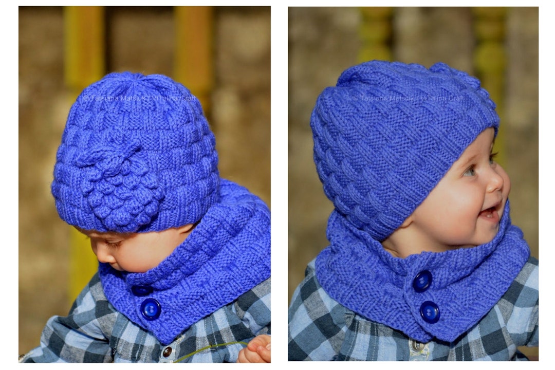 Knitting Pattern - Grapevine Hat and Scarf (baby, Child, Adult Sizes ...