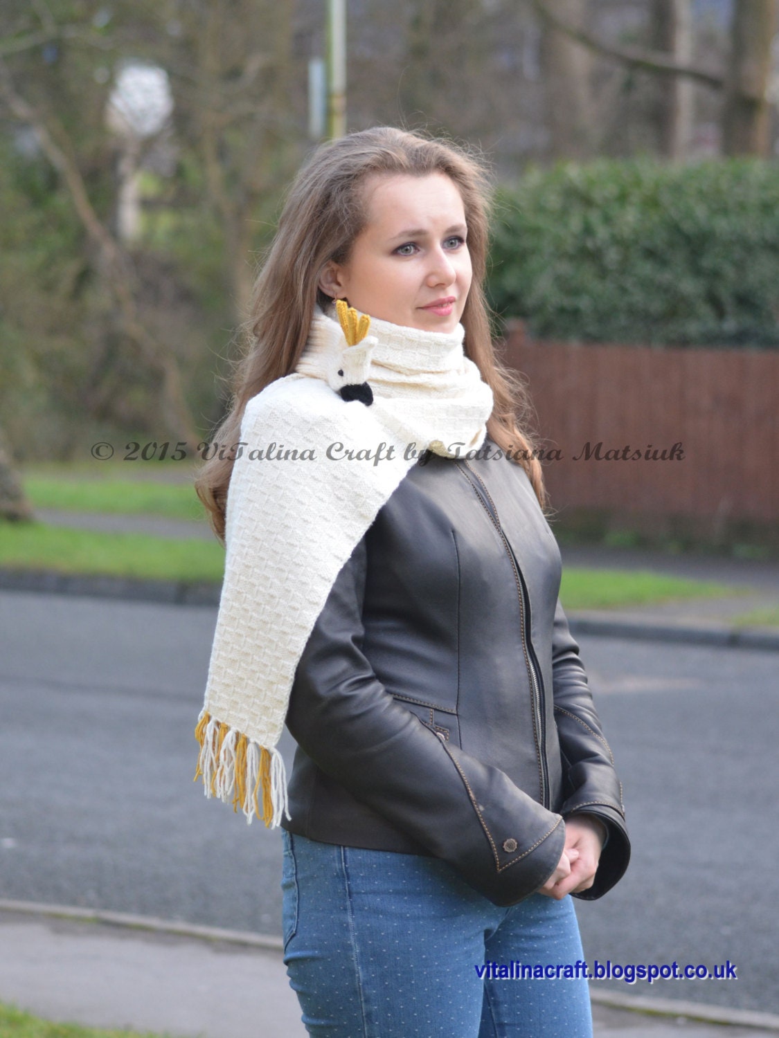 Knitting Pattern White Cockatoo Scarf one Size - Etsy UK