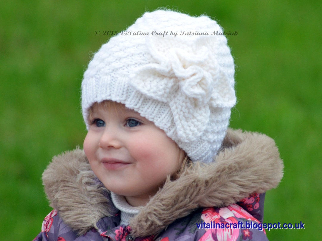 Knitting Pattern - Frozen Flower Hat (all Sizes) - Etsy UK