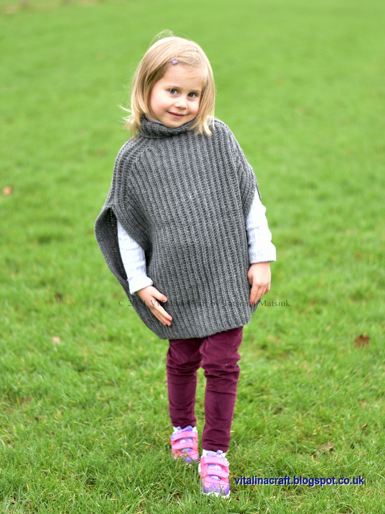 Knitting Pattern - Comfort Formula Poncho (all Sizes) - Etsy