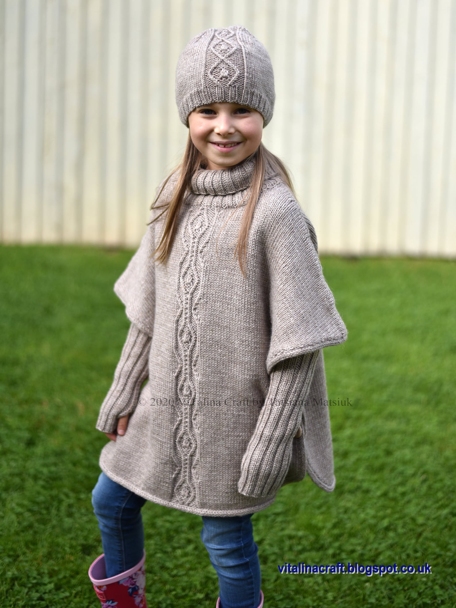 Knitting Pattern - Transformer Poncho and Hat Set (child and Adult ...