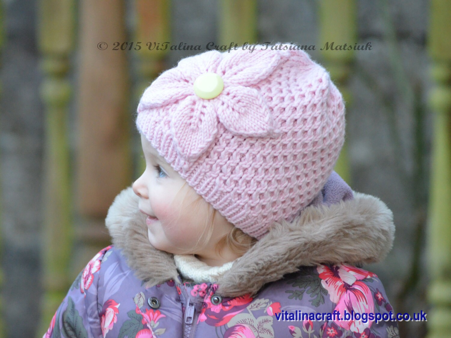 Knitting Pattern Cherry Flower Hat all Sizes | Etsy