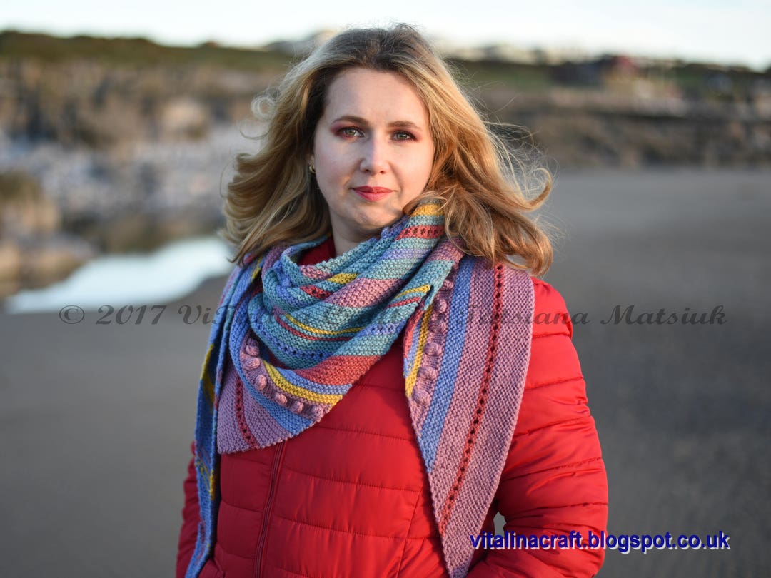 Knitting Pattern - Colour Fantasy Shawl - Etsy