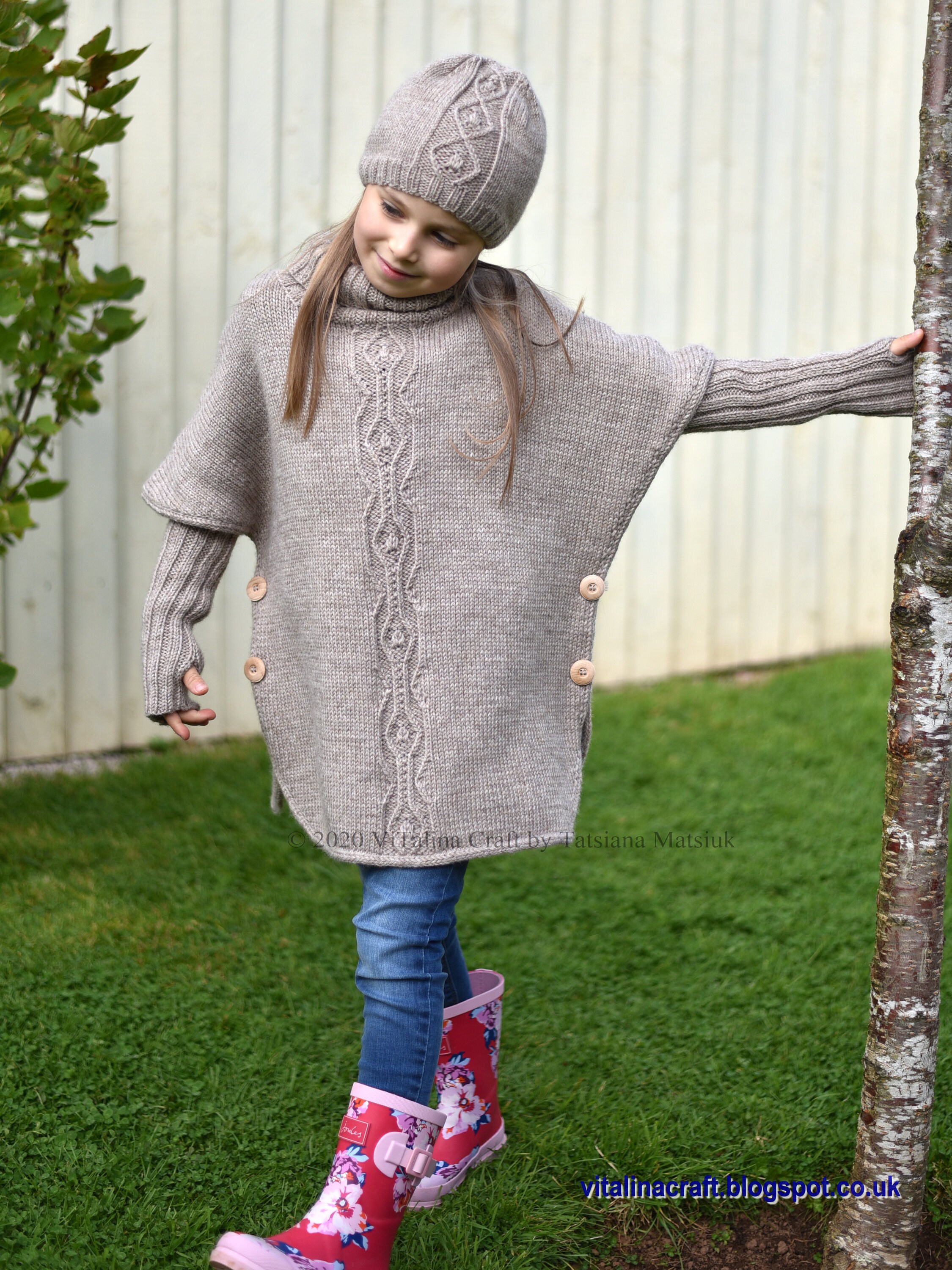 Knitting Pattern - Transformer Poncho and Hat Set (child and Adult ...