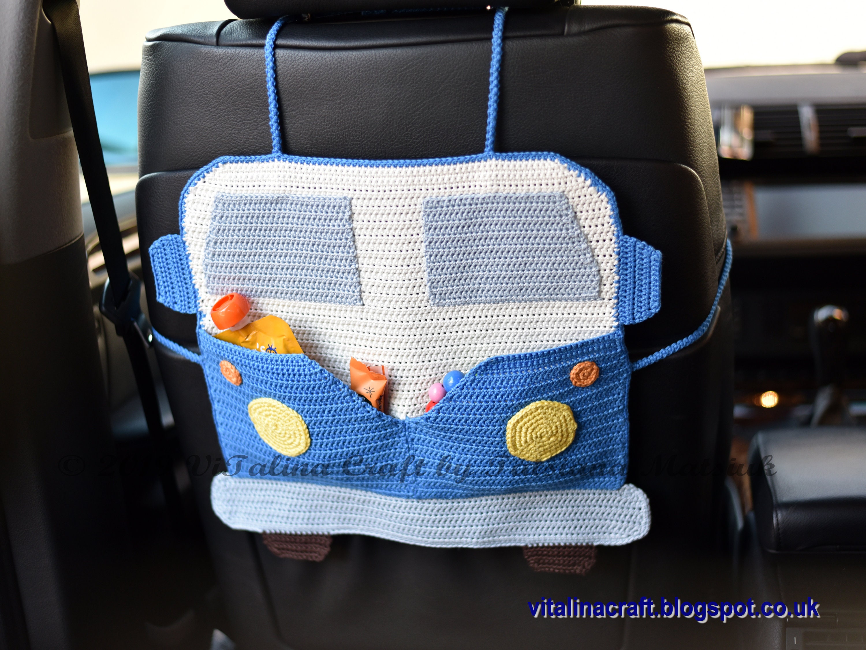 Crochet Pattern - Camper Van Organiser - Etsy UK