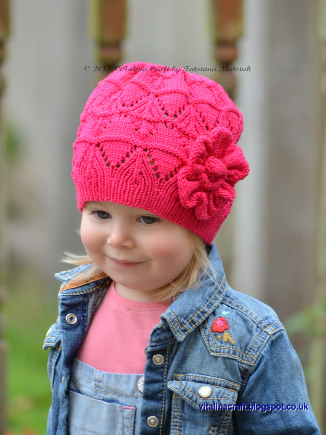 Knitting Pattern Flower Spirits Hat toddler Child and - Etsy