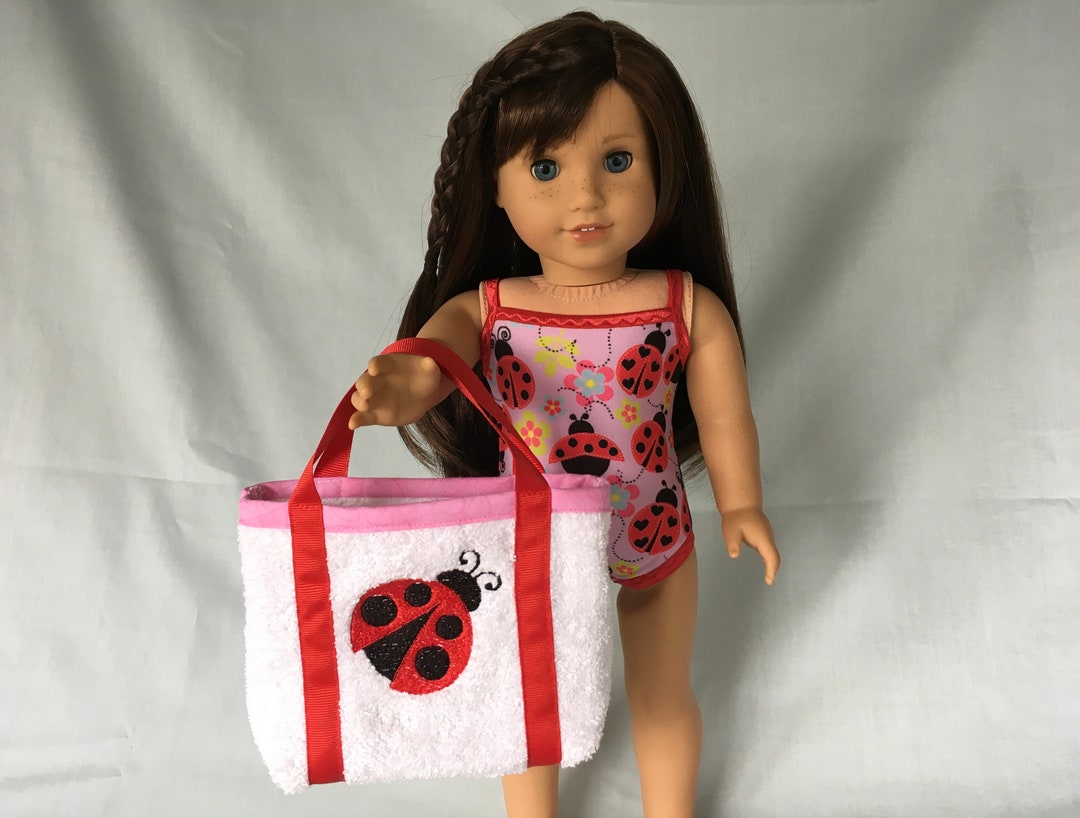 Ladybug Bathing Suit and Beach Bag for 18 Inch Doll - Etsy