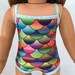 Rainbow Fish Scale Bathing Suit and Rainbow Fish Beach Bag for - Etsy