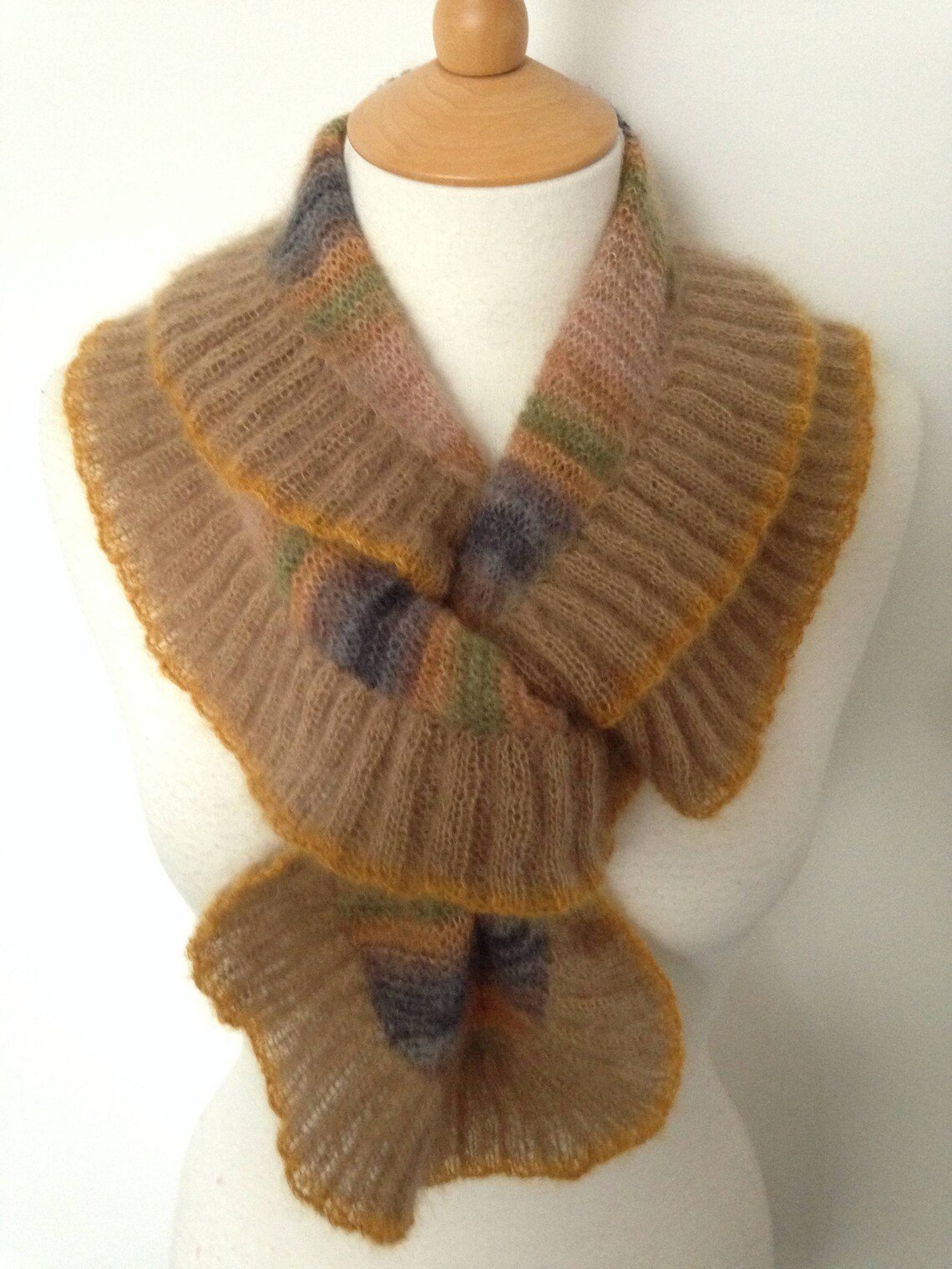 Knitted Scarf Pattern A Lightweight, Easy to Wear and Make Scarf That ...