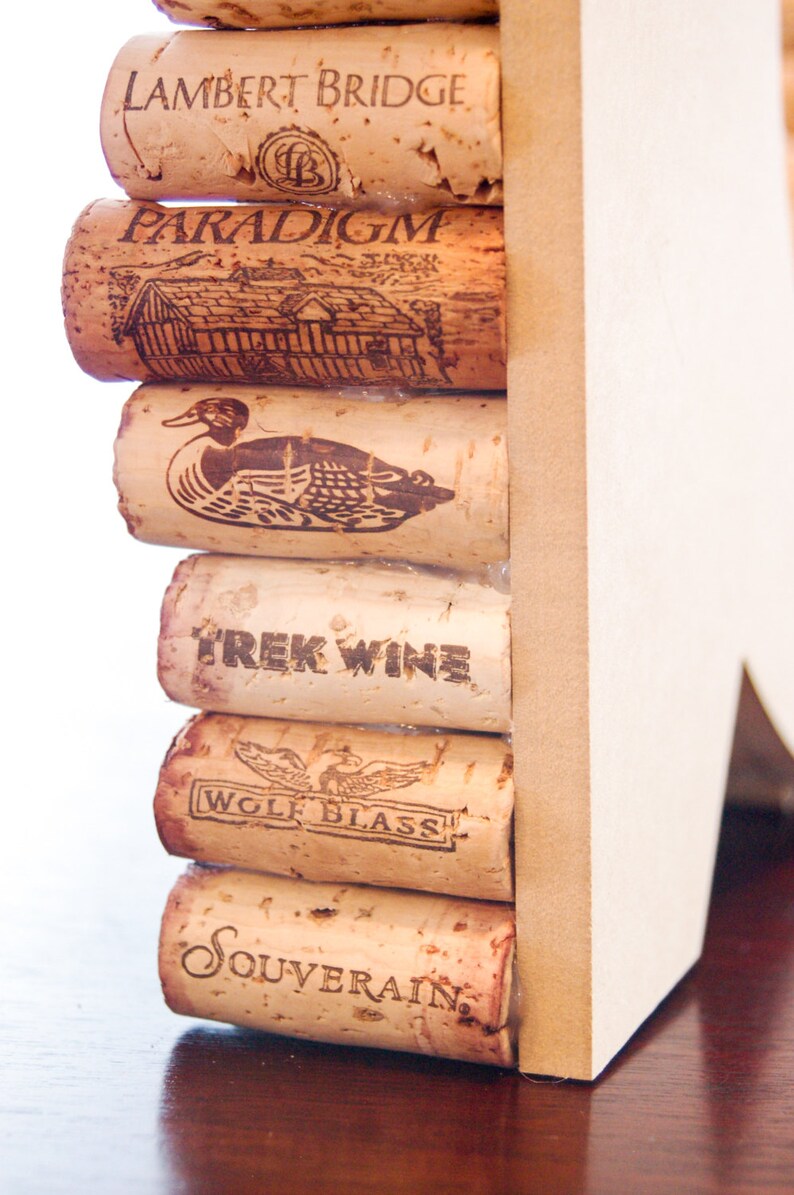 Wine Cork Letter, 18 Inch Large Wine Cork Monogram, Wedding Decor ...