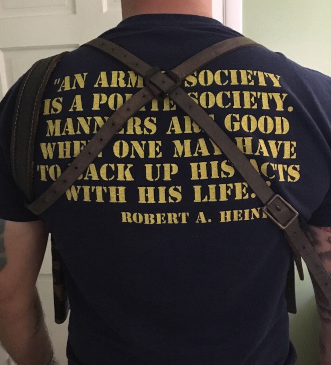 Custom Leather Double Shoulder Holster - Etsy