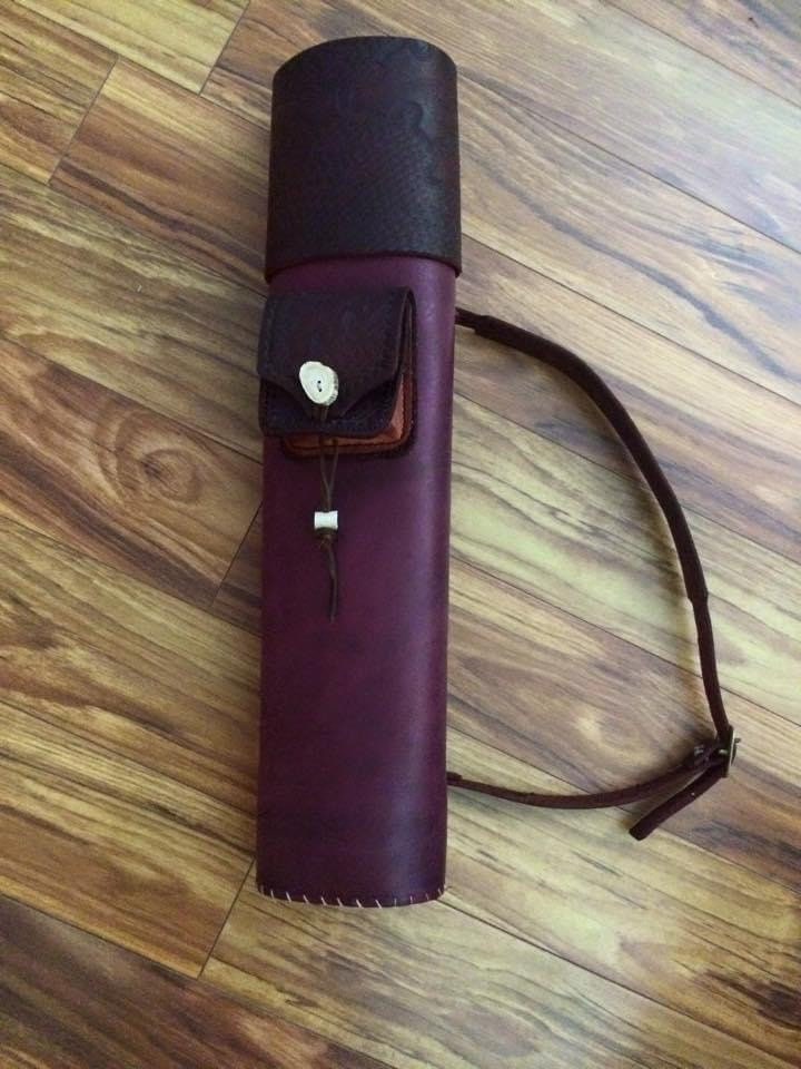 Hand Tooled Leather Custom Back Quiver. - Etsy