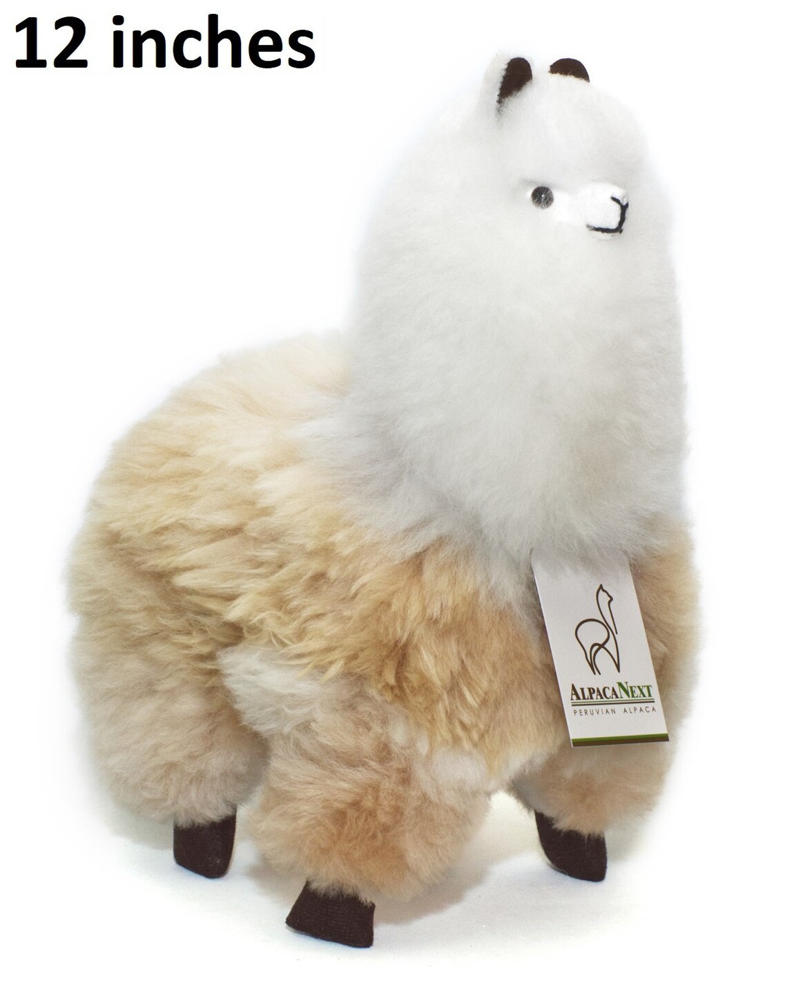 Alpaca Fur Toy. Beige and White Alpaca Stuffed Animal. - Etsy UK