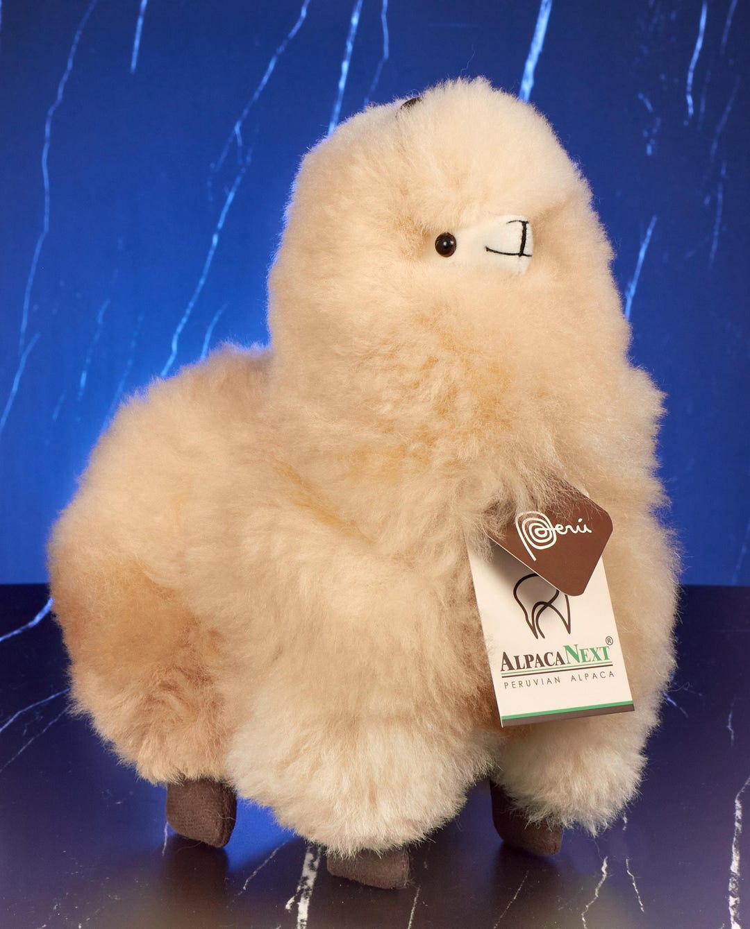 Handmade Baby Alpaca Fur Plush Toy, Beige Alpacanext - Etsy