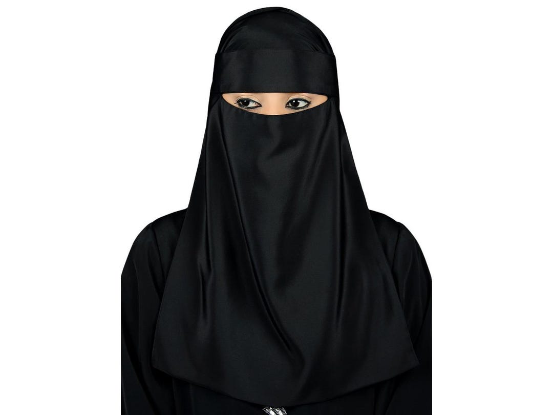 Soft Crepe Niqab Set: Muslim Women's Burqa With Hijab - Etsy