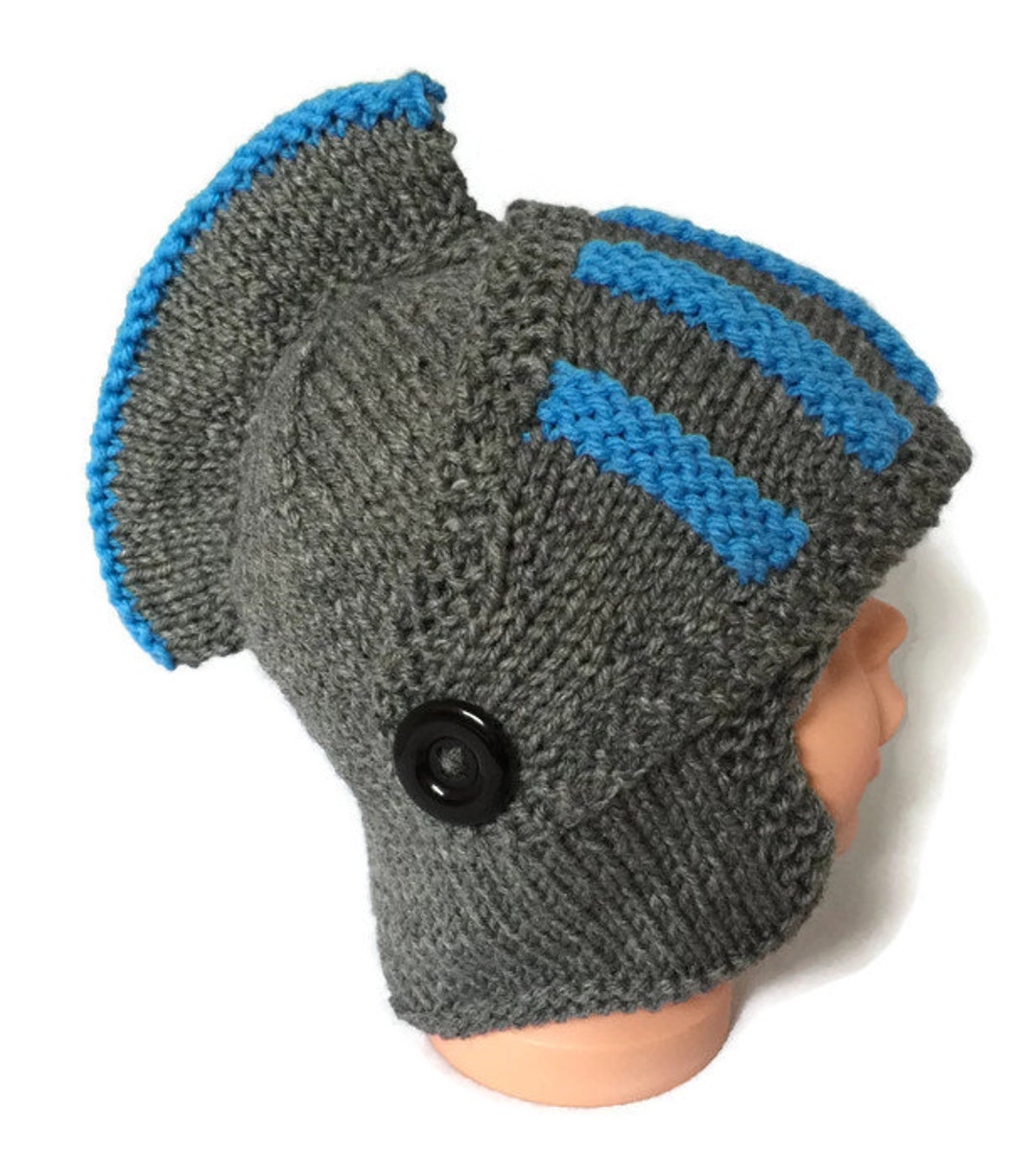 Children's Knitted Knight Hat/helmet - Etsy